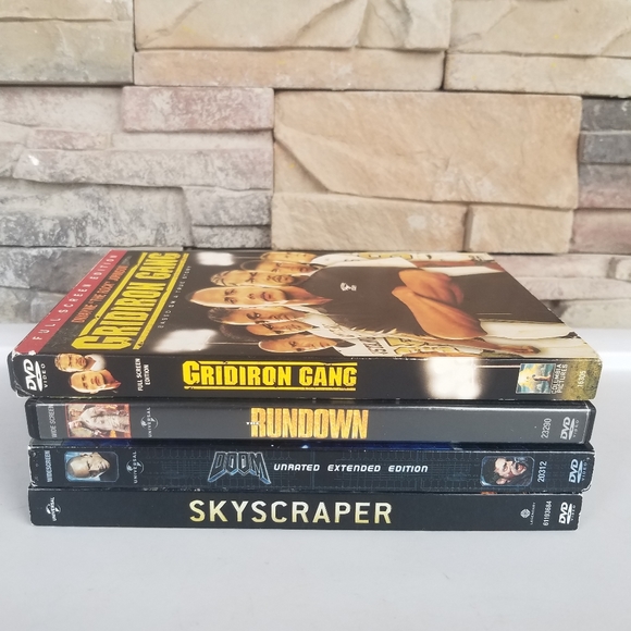 Columbia | Media | Lot Of 4 The Rock Dwayne Johnson Dvd Rundown Doom ...